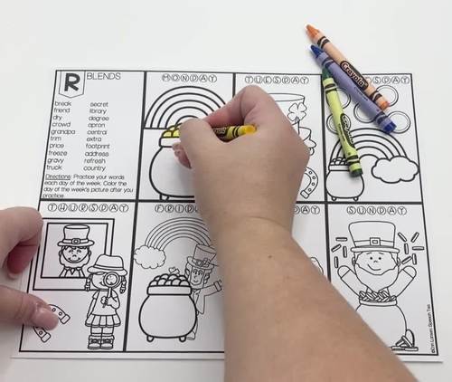 St. Patrick's Day Speech Therapy Homework Bundle by Speech Tea