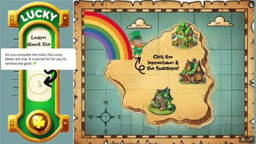 St. Patrick's Day Escape Room | 7th Grade Math | No Prep Digital Activity