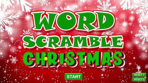 Christmas Word Scramble Game - Christmas Games to Play in the classroom