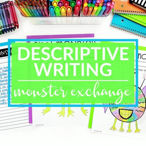 Descriptive Writing: Monster Exchange Project by Joey Udovich | TPT