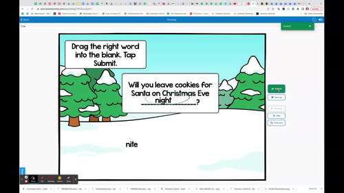 Choose a Word and Build a Santa BOOM™ Cards by Little Library of Learning