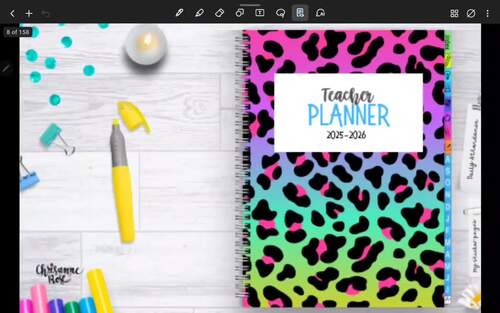 2025-2026 Digital Teacher Planner for Goodnotes, Notability, Xodo ...