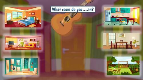 STELLAR TEFL A1 COURSE Unit 4: House (Household Objects, Rooms) | TPT