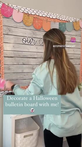 Halloween Bulletin Board Kit | English & Spanish Version | Student Activity