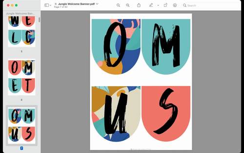 Welcome Banner & Countdown | Jungle Music Room Decor by musicpluscoffee