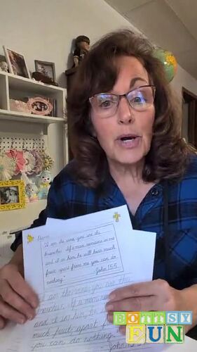 CURSIVE Handwriting Practice & Reflection Sheets Bible Verses Sunday School