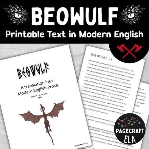 Beowulf | 1913 Modern English Translation | Full Printable Text Booklet