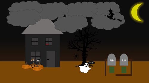 MICROSOFT POWERPOINT: Animated Halloween Haunted House - Halloween ...
