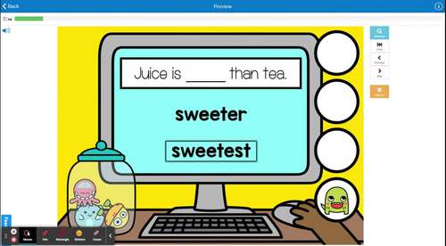 Comparative and Superlative Adjectives Boom Cards | Grammar Boom Cards ...