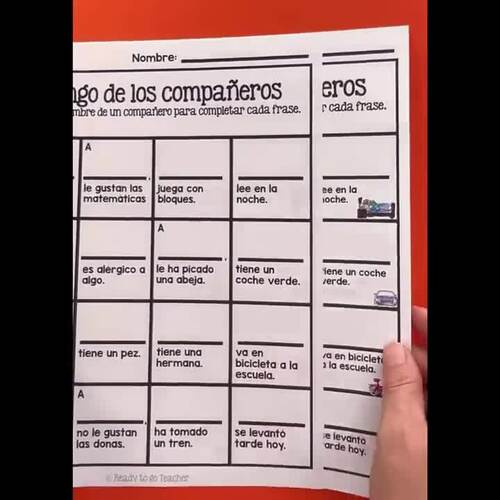 Bingo para el regreso a clases (Siéntate si...) by Ready to go Teacher