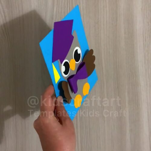 Owl Graduation End of the Year Hat Cap Card Craft Kindergarten April ...