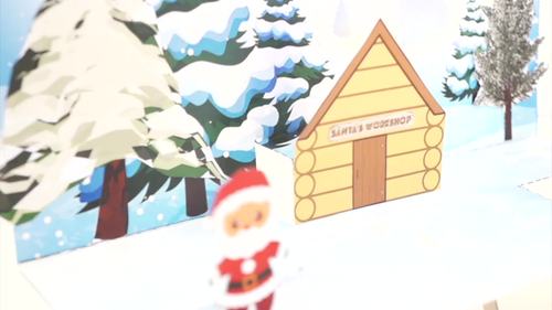 Santa's Workshop Scene 3D Craftivity by Creative Lab | TPT