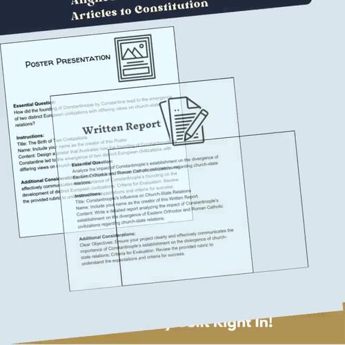 HSS 8.2.2 Articles of Confederation vs Constitution PBL Choice Board