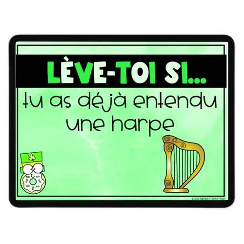 Lève-toi si... la Saint-Patrick | French St. Patrick's Day Brain Break