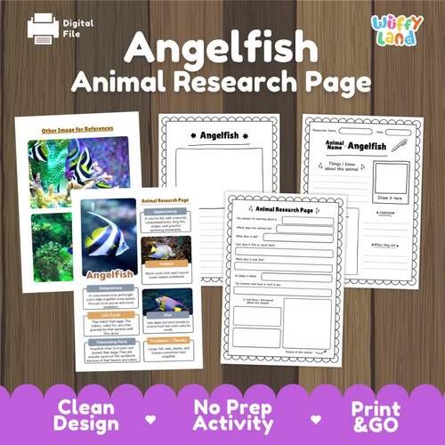 Angelfish Research Project | Ocean Animal Science Activity | Coral Reef ...