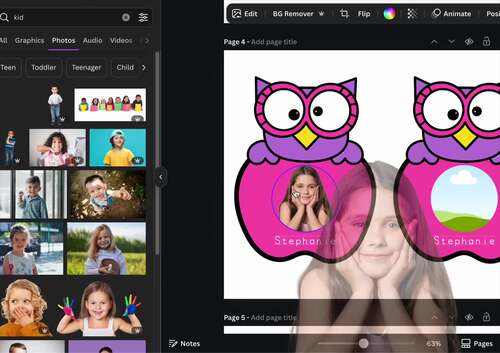 Editable Back to School Bulletin Board Decor First Day Of School Canva ...