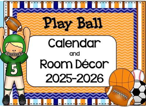 Sports Themed Classroom Decor Bundle EDITABLE 2025-26 by Pint Size Learners