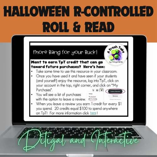 Halloween Multisyllabic R-Controlled Words Sentences Roll & Read ...