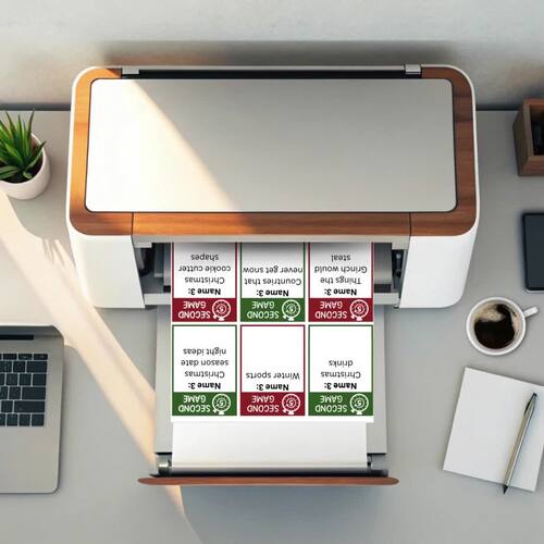 Christmas 5 Second Game Printable Party Activity for Families and Kids ...