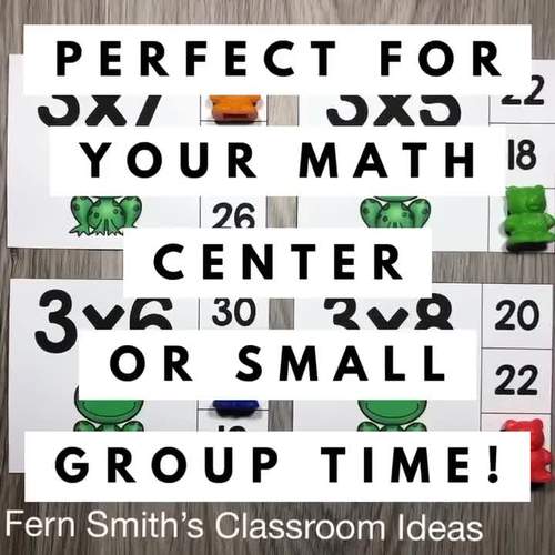 Multiplication Clip Cards Dollar Deal by Fern Smith's Classroom Ideas