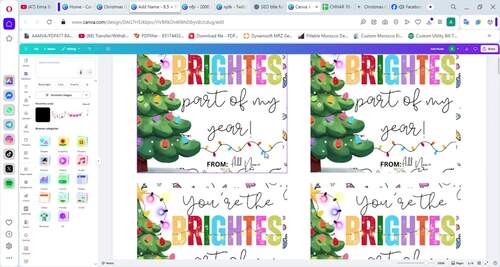 Christmas Gift Tags From Teacher to Student | “You’re The Brightest ...