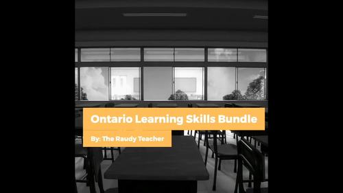 Ontario Learning Skills | BUNDLE by The Raudy Teacher | TPT