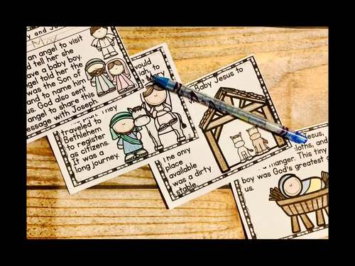 Bible Story Mini Lesson - Mary and Joseph by Becky's Brainy Boutique