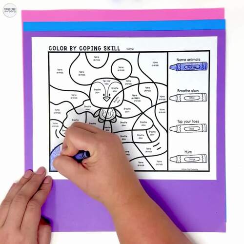 February Color by Code Winter Tacting Labeling Emotions Hot Cocoa ...