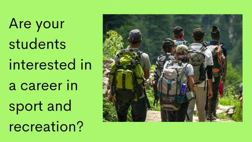 Job advertisements for sport and recreation with comprehension and ...