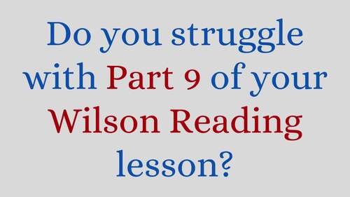 Substep 10.4 (4th Edition) Reading System Part 9 Study Guide | TPT