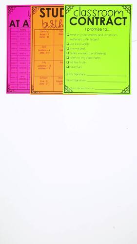 EDITABLE Back to School Forms & Logs - Teacher Organization BUNDLE