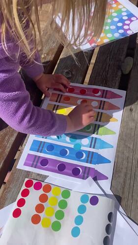 Dot Sticker Do-A-Dot Picture Dot Marker Color Recognition Fine Motor Skills