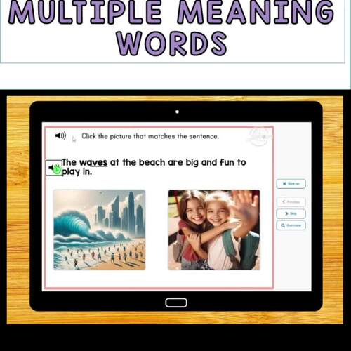 Multiple Meaning Words Speech Therapy Context Clues Sentences BOOM ...