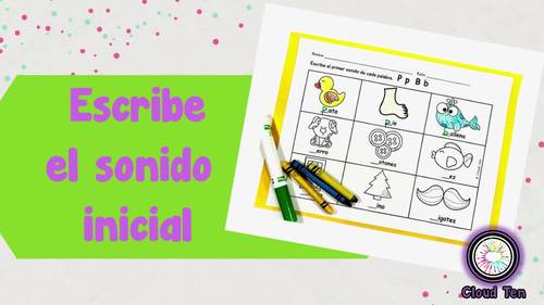 Escribe el sonido inicial - Phonics - Letter/Sound Correspondence by ...