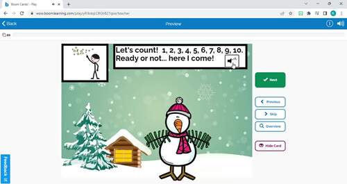 Boom Learning! Hide and Seek with Snowman Friends: Fly, Bird! | TPT