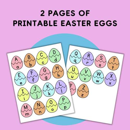 Easter Egg Letter Matching | Upper & Lowercase Alphabet Activity for ...