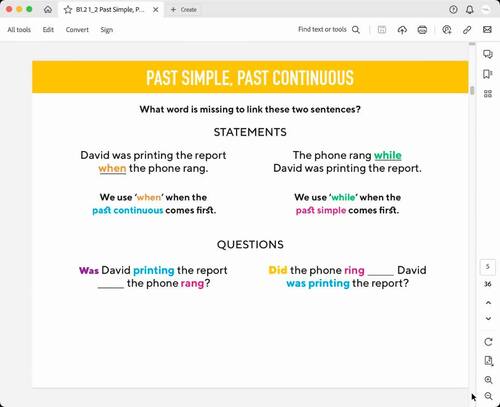 ESL Intermediate Lesson: Learn Past Simple vs Past Continuous | TPT