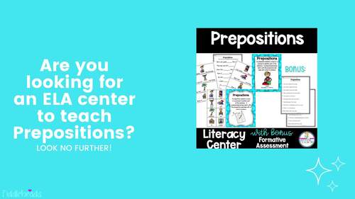 Prepositions Hands-On Grammar Center Activity by Fiddleheads | TPT