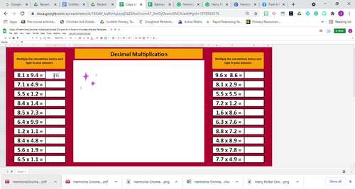 Bundle of 4 Harry Potter Multiplication and Division up to 12 Pixel Art ...