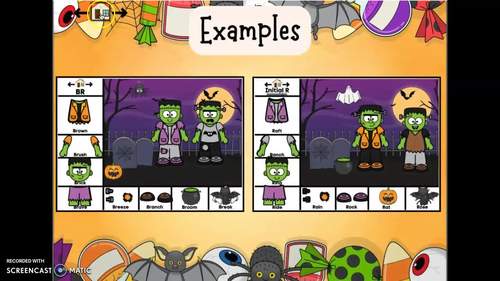 Build a Frankenstein BOOM Cards™ Initial R, R Blends, Vocalic R Sounds