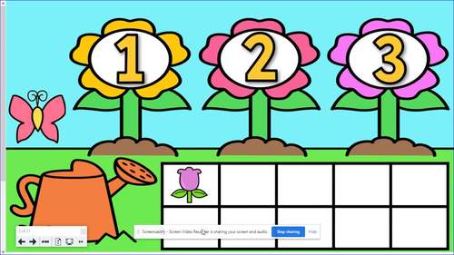 Spring & Summer Flower Counting 1-20 - SMART Board Activity | TPT