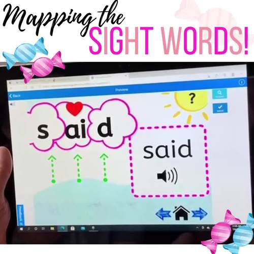 Mapping the Sight Words Fry 101-198 List 2⭐ Digital BOOM activity w SOUND!⭐