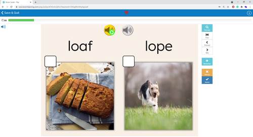 F P Minimal Pairs for Auditory Discrimination BOOM CARDS for Adult ESL
