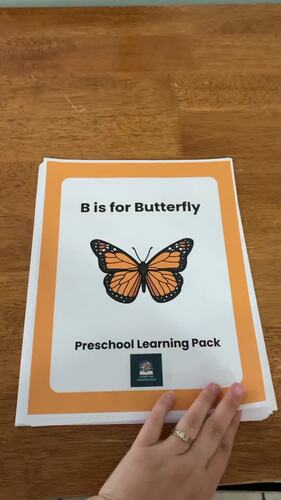 B is for Butterfly Preschool Worksheets Activity Pack Butterfly Life Cycle