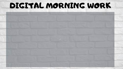 Digital morning work November week 2 Google Slides - Spanish | TPT