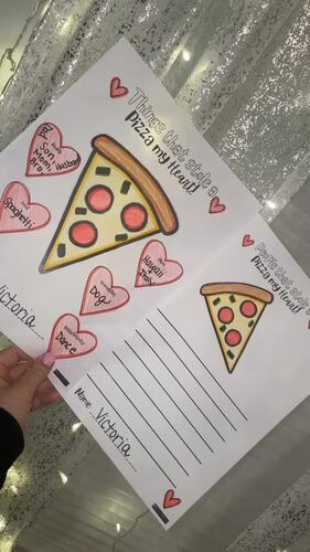 "A Pizza My Heart" Craftivity and Bulletin Board - Valentine's Day