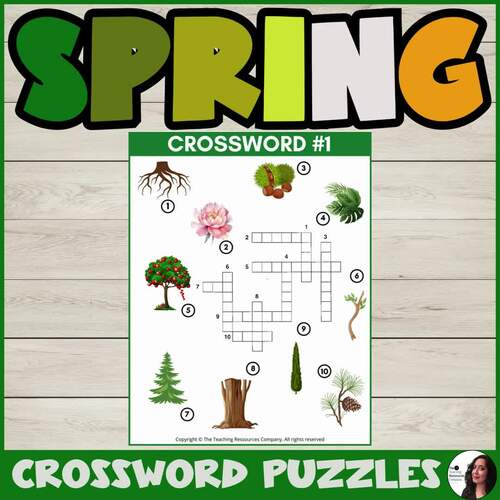 Spring Crossword Puzzle | Trees&Plants Vocabulary Crossword Puzzle With ...