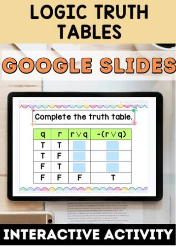 Logic Truth Tables | Fill-in-the-Table Google Slides by Math and Glitter