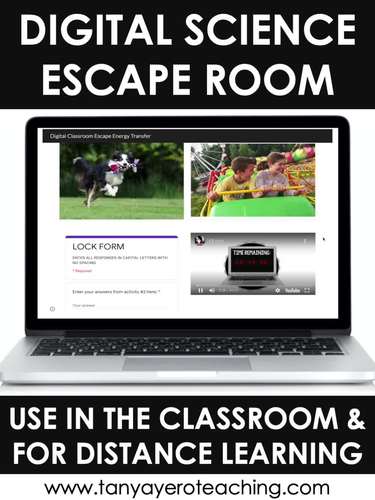 Science Digital Escape Room Types of Energy Transfer by Tanya Yero Teaching