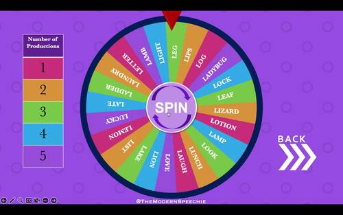 Interactive Artic Bingo: /L/ in Initial Position on Powerpoint- Board 1